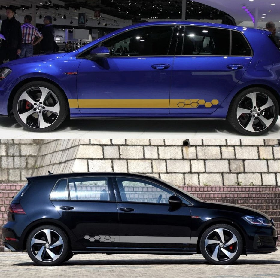 VW GTI Side Racing Decals Sticker (12 colors) – GTI Mania