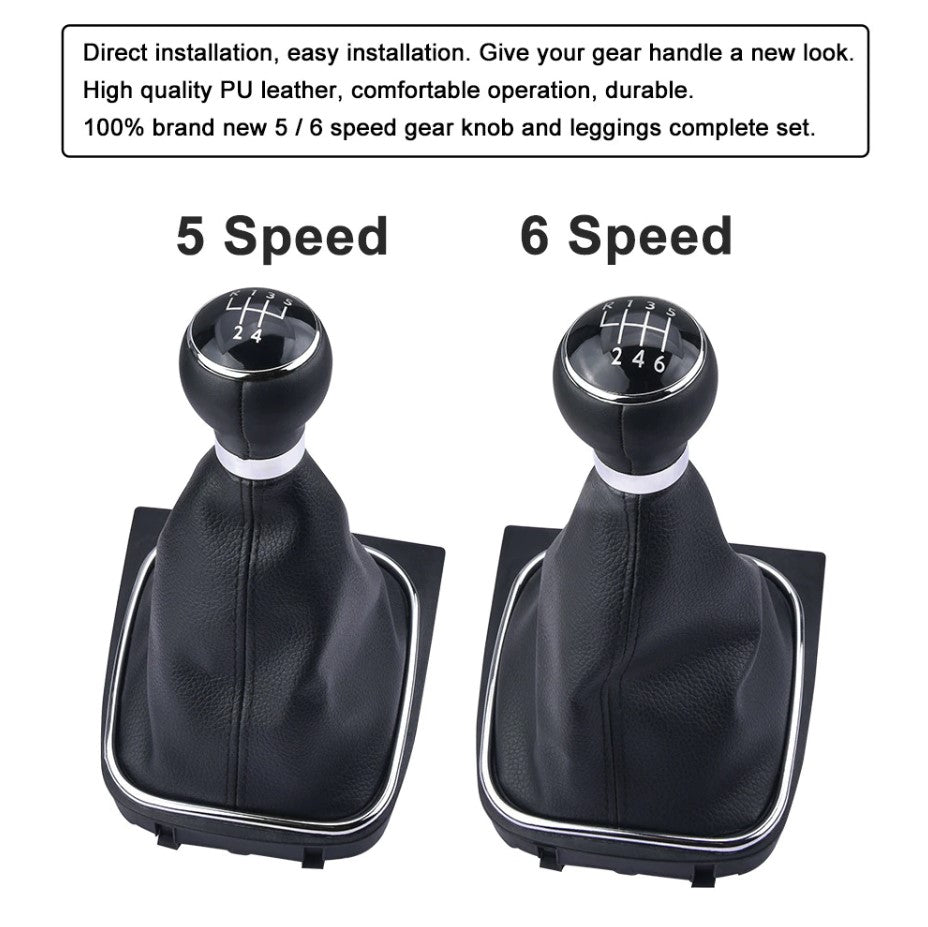 VW Manual 5/6 speed Gear Shift Knob Golf MK5, MK6 / Jetta MK5 / Sagita ...